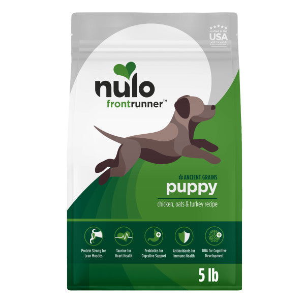 Nulo Frontrunner Puppy Chicken, Oats & Turkey 2.3KG Bag – PetCentral Oman